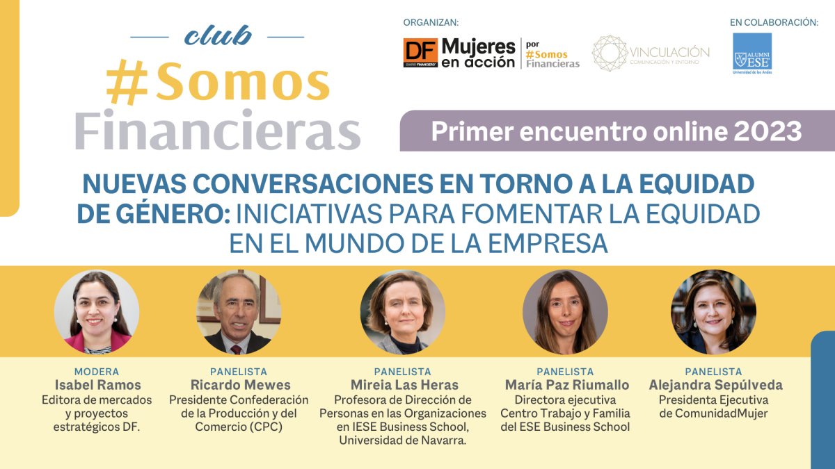 Club #SomosFinancieras | Nuevas conversaciones en torno a la equidad de género: Iniciativas para ...