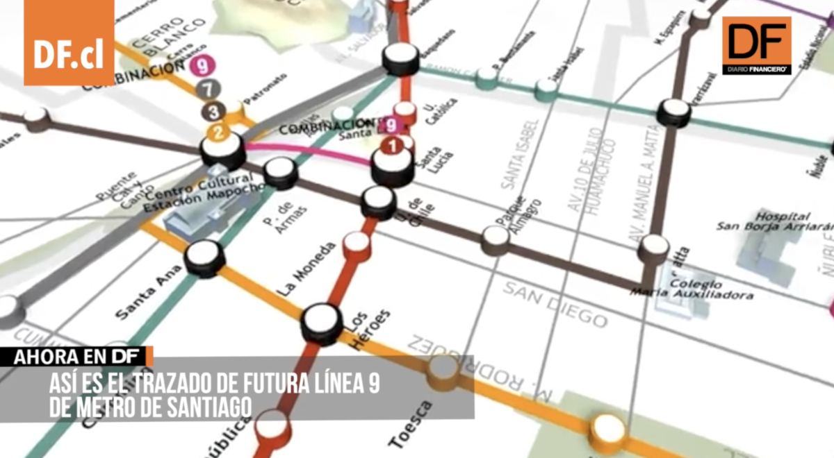 Línea De 9 Trazos Nuevos Proyectos Línea 7 Metro De Santiago